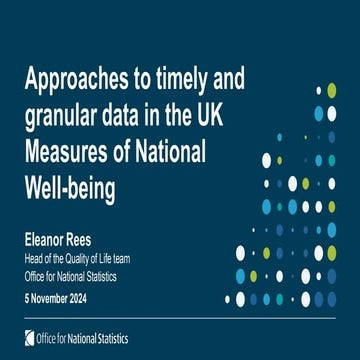 7th OECD World Forum on Well-being, Rome, Eleanor REES | PDF