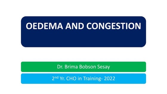 Pathophysiology of edema | PPT | Blood Disorders | Diseases and Conditions