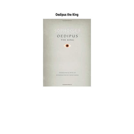 Oedipus the King | PDF