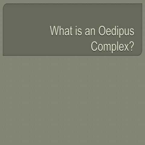 Oedipus complex | PPTX