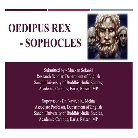 Oedipus Rex by Sophocles | PPTX