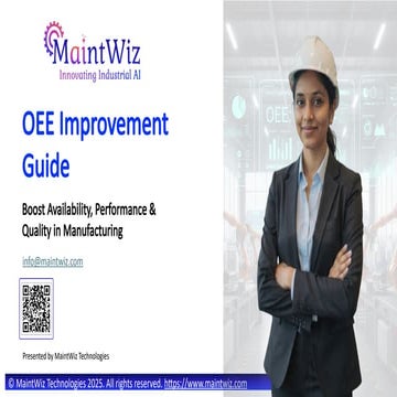 OEE Improvement Guide: Boost Manufacturing Efficiency & Reduce Downtime ...