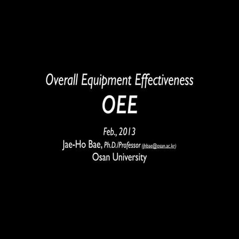 OEE overview | PPT