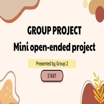 GROUP PROJECT Mini open-ended project aerolab 1 | PDF