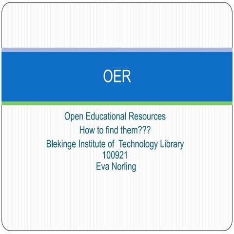 How to find open educational resources | PPTX