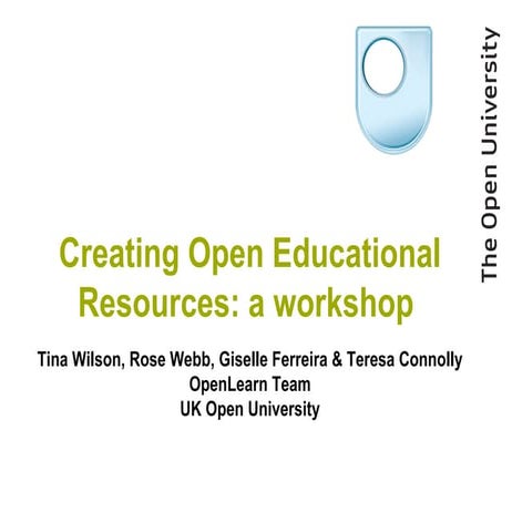 OERP Workshop; Methods & Processes- Creating OER | PPT