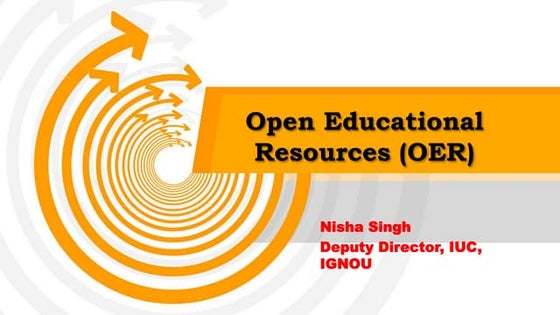 Open Learning in our digital era, Introduction to OER | PPT