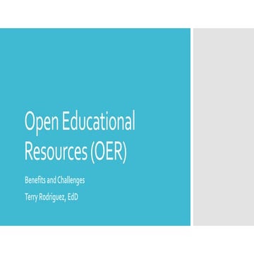 Open educational resources (oer) power point | PPTX