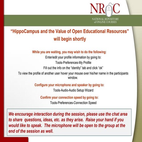 OER & NROC - Overview and Case Studies | PPT