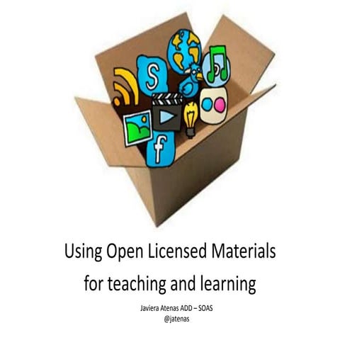 Using Open Licensed Materials for teaching and learning | PPTX