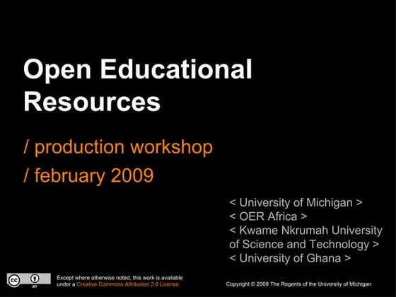 Types of Open Educational Resources (OER) | PPTX | Technology & Computing