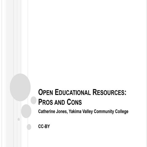 Oer pro vs. cons | PPT