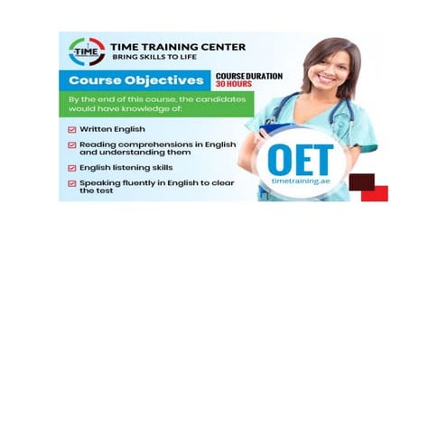 OET Training Course In Abu Dhabi | PDF