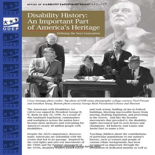 Of america's heritage disability history an important part | PDF