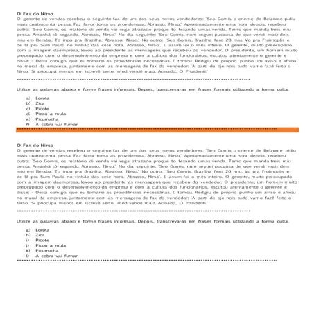 O fax do nirso | DOCX