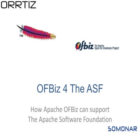 OFBiz 4 The ASF | PPT