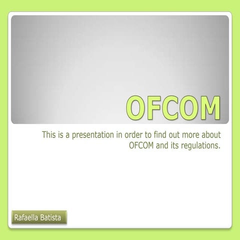 Ofcom | ODP