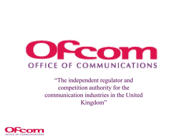 Ofcom | ODP | Telecommunications Industry | Industries