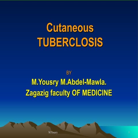 Of Cutaneous T B | PPT