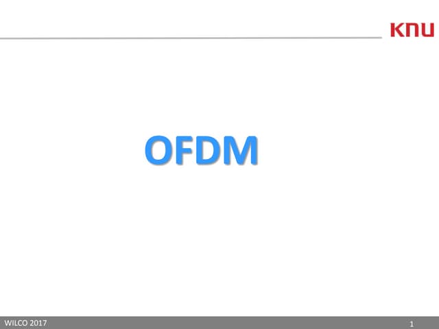 Orthogonal Frequency Division Multiplexing Ofdm Pptx Digital 8959