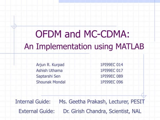 Multi Carrier Modulation Ofdm And Fbmc Ppt