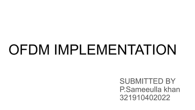 Ofdma Matlab Codepdf