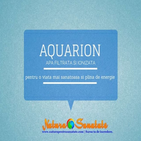 Aquarion CaliVita - oferta de prezentare pentru antreprenori | PPT