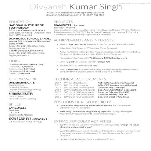 Off Campus Resume | PDF