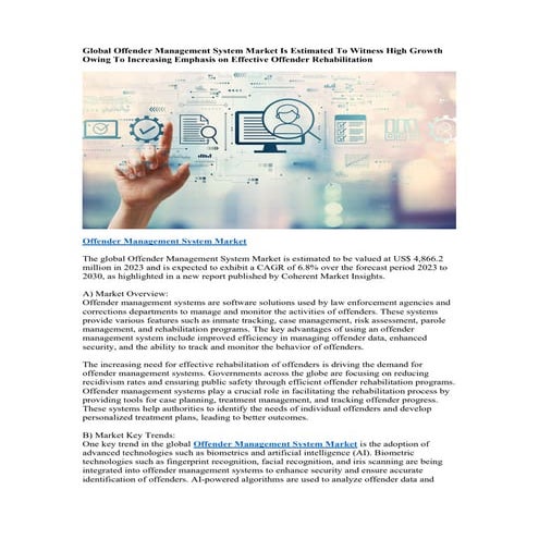 Offender Management System Marketpdf 
