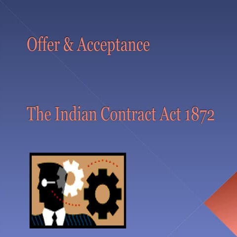 Offer & acceptance | PPT