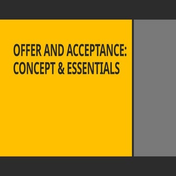 Types of offer | PPTX