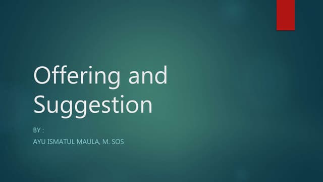 ASKING AND GIVING SUGGESTION CHAPTER 3.pptx