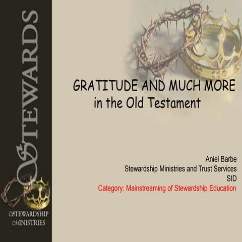 Stewardship In A Changing World | PPT