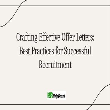 Offer Letter Example, Job Offer Letter Format | PPTX