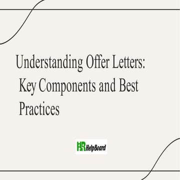 Offer Letter Format, Offer Letter Sample | PPTX