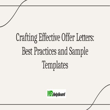 Offer Letter Sample, Offer Letter Template | PPTX