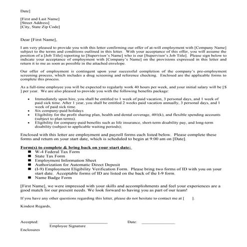 Offer lettersample1 | PDF