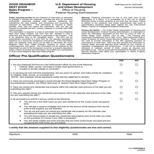 Pre-Qualification Questionnaire for Police Officers | PDF