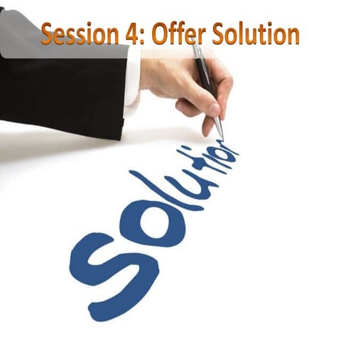 Offering the Solution | PPT
