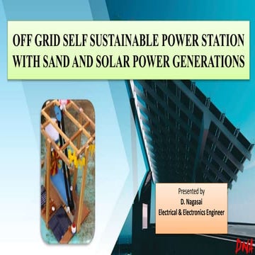 Off grid self sustainable power station | PPT