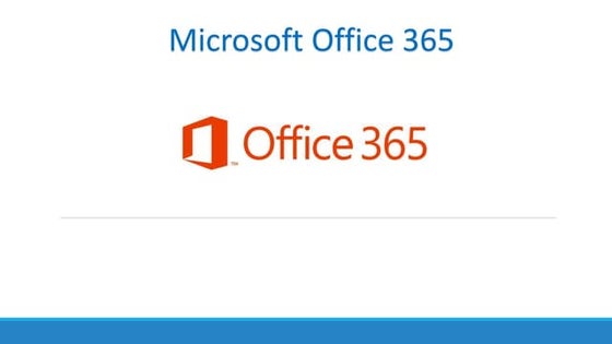 Presentazione office 365 | PPT