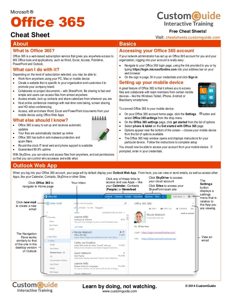 Office 365-cheat-sheet