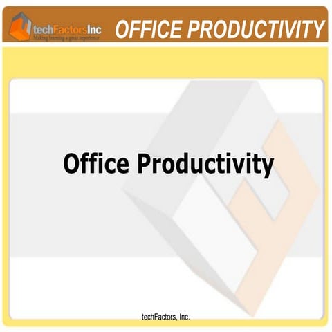 Office-Productivity One in a Million.ppt