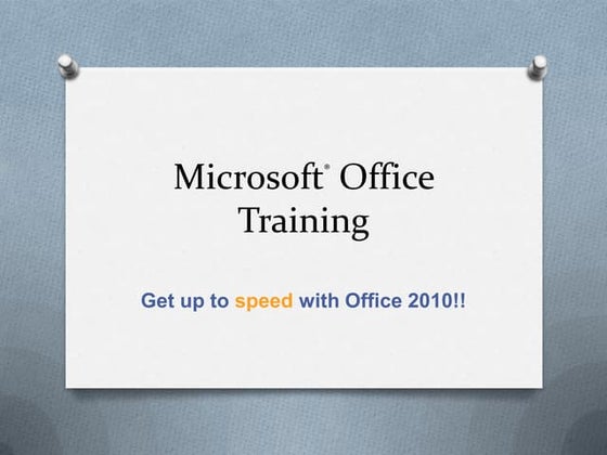Introduction to microsoft office 2007 | PPT