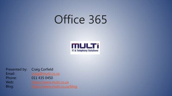 Office365 training - for the Beginner | PPT