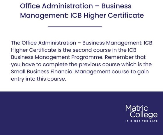 Office Administration ICB National Diploma | PPT
