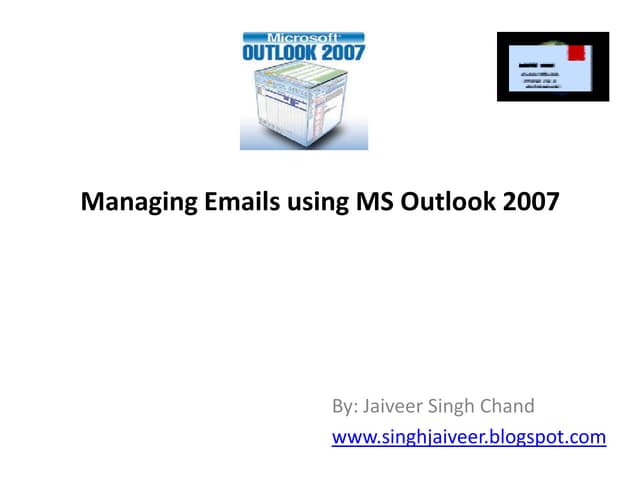 Introduction to Microsoft Outlook | PDF