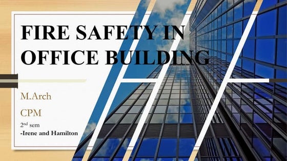 Fire Safety on High Raise Buildings | PPT
