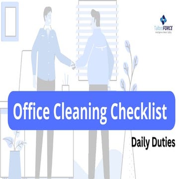 Office Cleaning Checklist | PDF