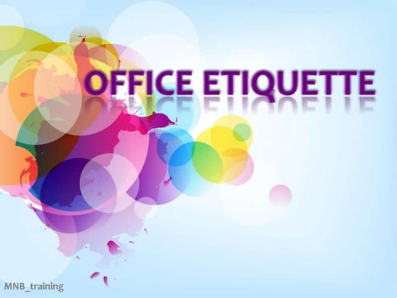 Workplace etiquette | PPT